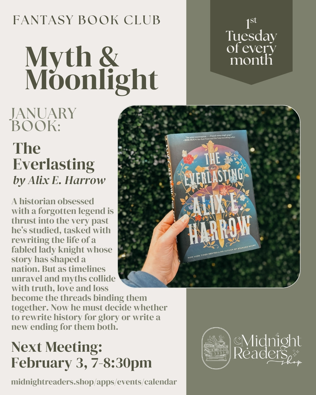 Myth & Moonlight Fantasy Book Club - January Book Meeting – Midnight ...